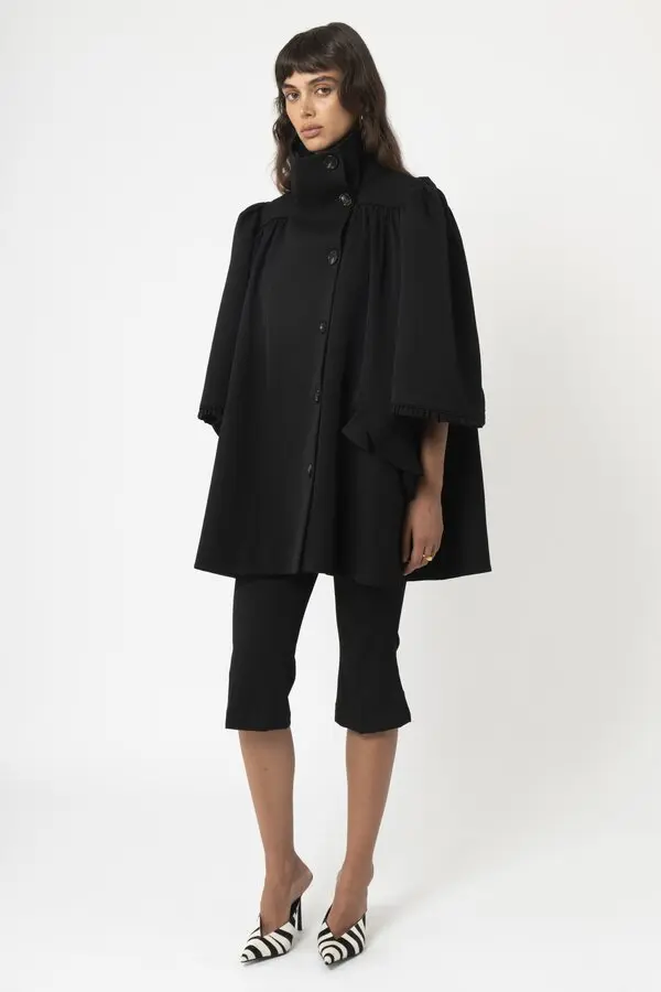 Arakii Pleated Frill Trench Coat