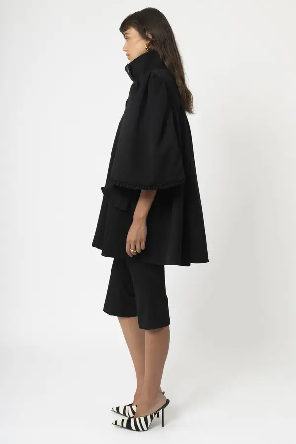 Arakii Pleated Frill Trench Coat