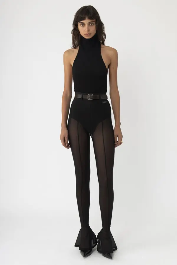 Arakii Sheer Ruffle Tights