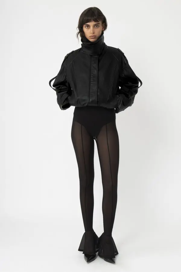 Arakii Sheer Ruffle Tights