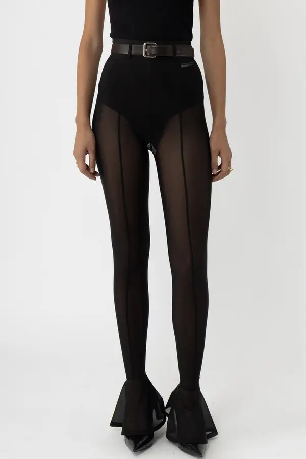 Arakii Sheer Ruffle Tights