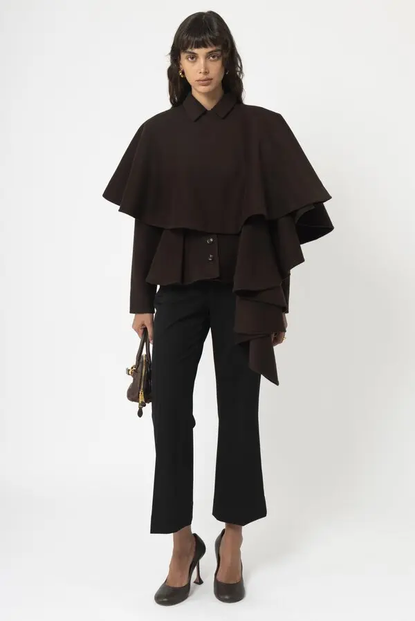 Arakii Wool Peplum Jacket