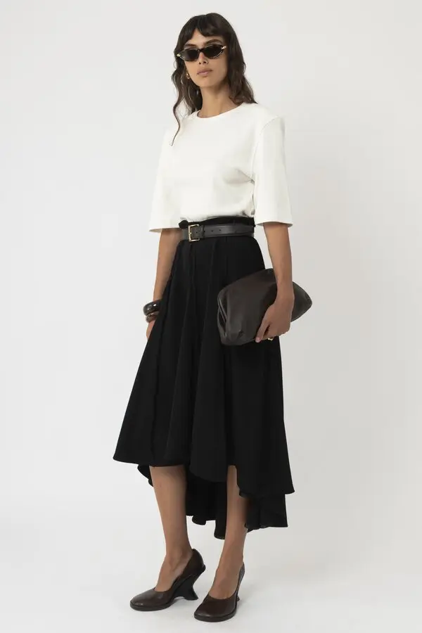 Arakii High Waist Panel Skirt