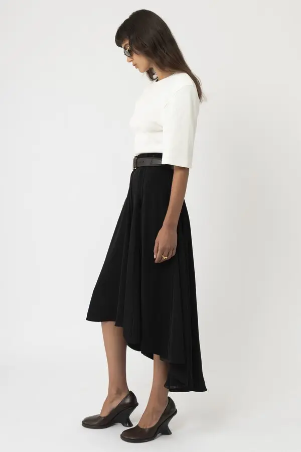 Arakii High Waist Panel Skirt