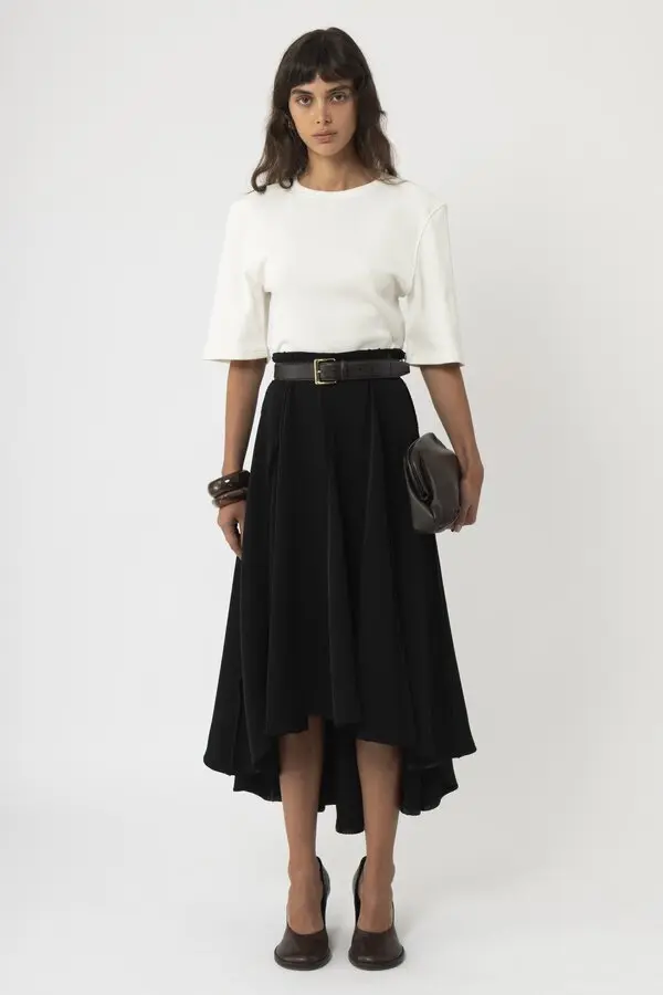 Arakii High Waist Panel Skirt