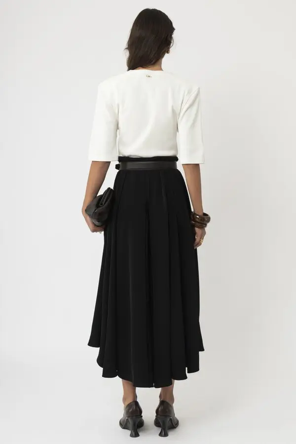 Arakii High Waist Panel Skirt