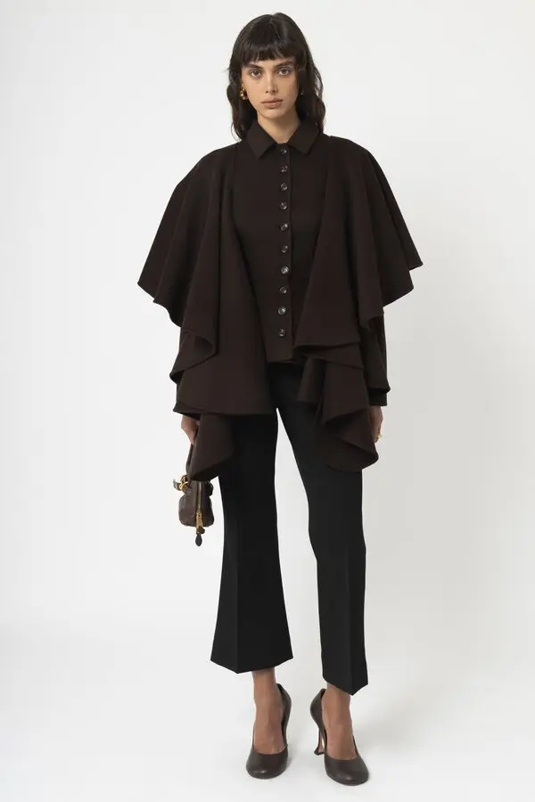 Arakii Ruffled Wool Scarf