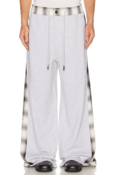 FENG CHEN WANG Patched Panel Jersey Trousers