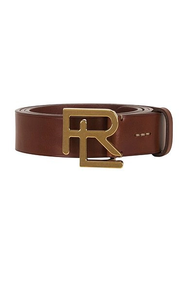 Ralph Lauren Purple Label Vacchetta Logo Belt
