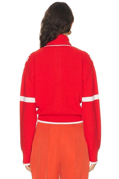 Stella McCartney Sporty 80's Wool Knit Zip Jacket