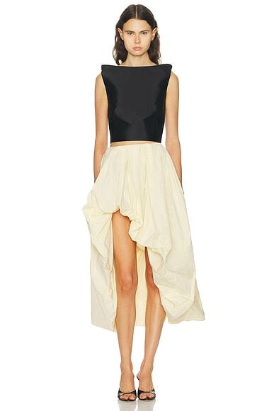 JIL SANDER Sleeveless Floating Shoulder Top