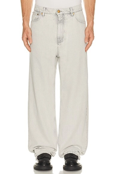 JIL SANDER Denim Trouser 4 Treated Cv - Slate