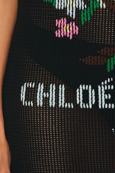 Chloé Parakeet Mini Dress - Black