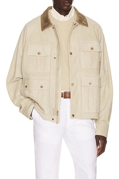 Ralph Lauren Purple Label Pembroke Suede Jacket