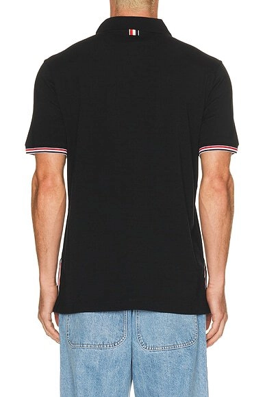 Thom Browne Short Sleeve Jersey Polo
