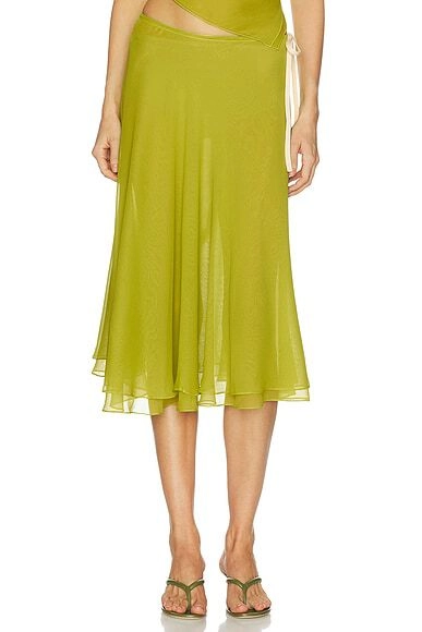 TAE PARK Flowy Chiffon Skirt