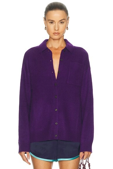 Staud Cameron Cashmere Cardigan - Cosmos