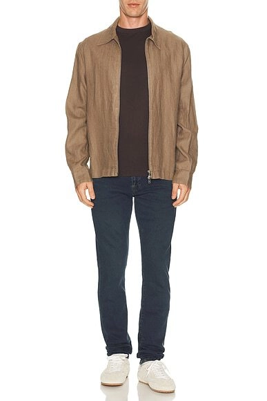 FRAME Short Sleeve Light Cotton Tee - Deep Brown