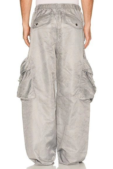 FENG CHEN WANG Sand Washed Nylon Cargo Pants