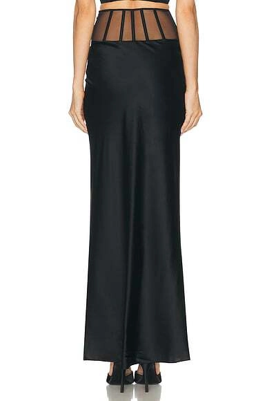 Kiki De Montparnasse Illusion Long Skirt - Black