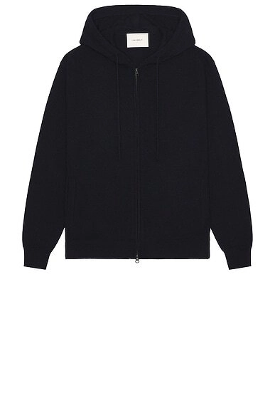 LISA YANG Emerson Hooded Zip Sweater - Navy