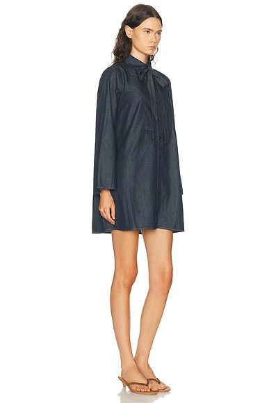 FRAME The Denim Tuxedo Dress
