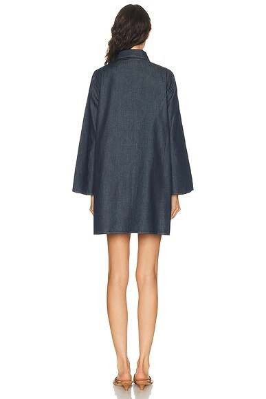 FRAME The Denim Tuxedo Dress