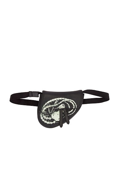Dior X Cactus Jack Mini Saddle Bag - Black