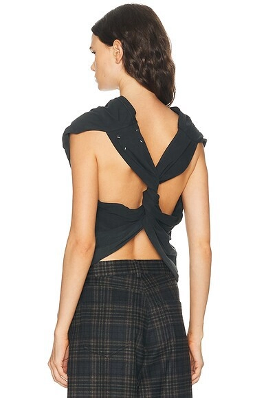 MAISON MARGIELA Patch Twisted Jersey Top
