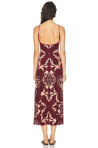 Johanna Ortiz Nuestra Tierra Ankle Dress - Wine