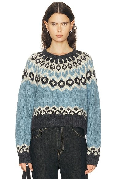 NILI LOTAN Isaline Fair Isle Sweater