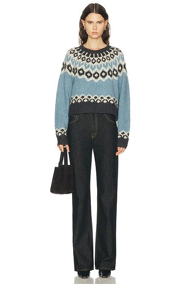 NILI LOTAN Isaline Fair Isle Sweater