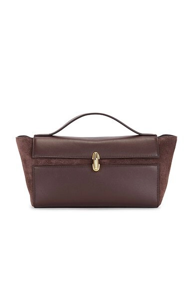 Savette Trapeze Pochette Bag - Coffee