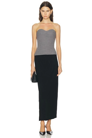JIL SANDER Strapless Knit Top