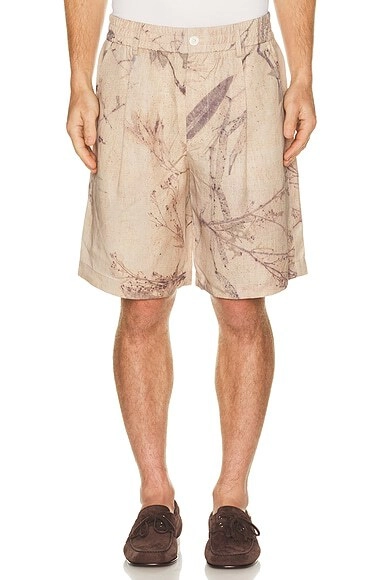 FENG CHEN WANG Printed Plant Dye Shorts