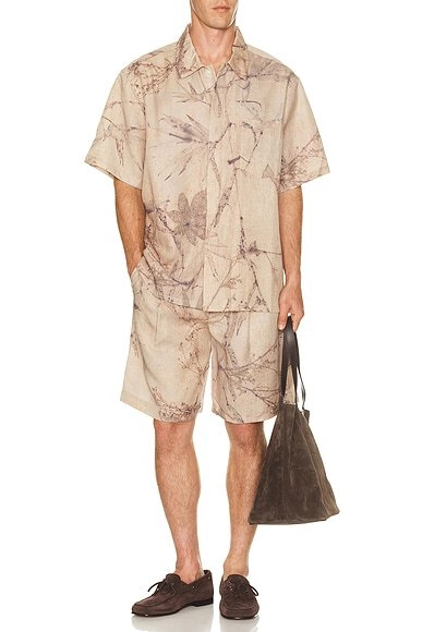 FENG CHEN WANG Printed Plant Dye Shorts