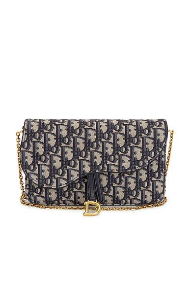 Dior Oblique Saddle Wallet On Chain