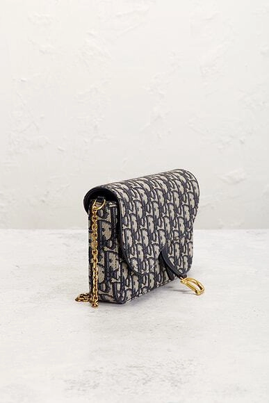 Dior Oblique Saddle Wallet On Chain