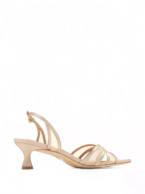 Badgley Mischka Yoana Satin-finish Mesh-panel Sandals