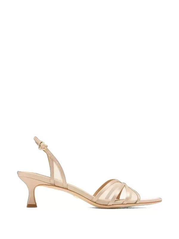 Badgley Mischka Yoana Satin-finish Mesh-panel Sandals