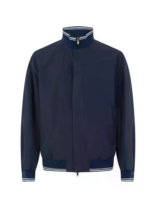 Paul & Shark Stripe-trim Zip-up Bomber Jacket