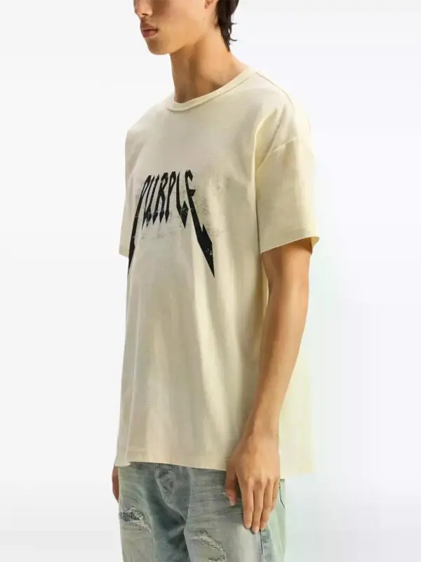 PURPLE BRAND Textured Inside-out T-shirt