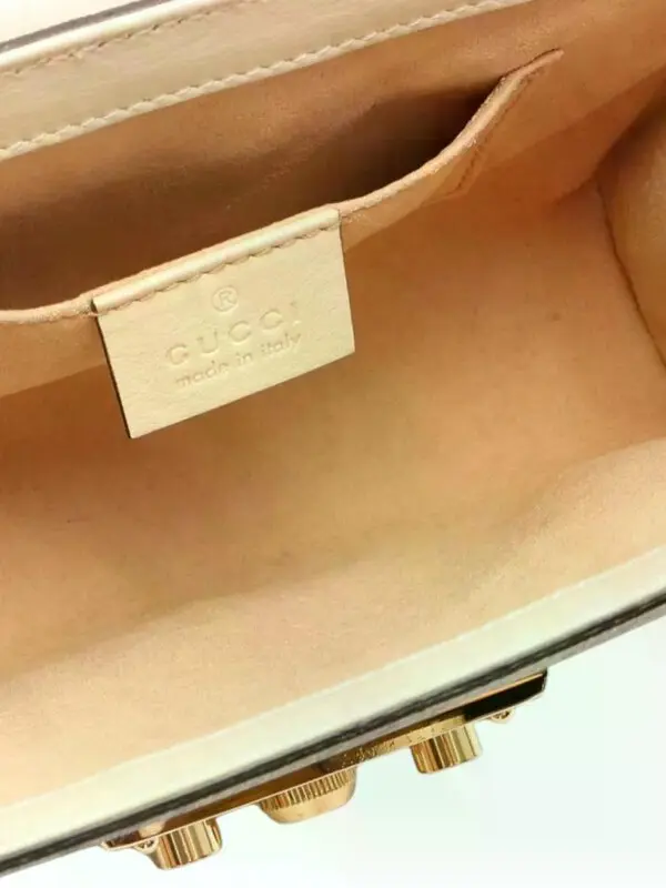 Gucci 2016-2026 Small Gg Supreme Padlock Crossbody Bag