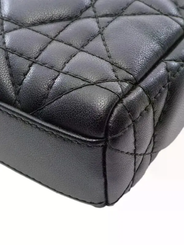 Dior 2010-2026 Lambskin Cannage Crossbody Bag