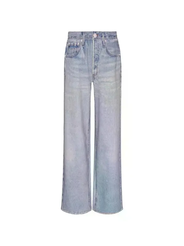 Rag & Bone Faded-effect Wide-leg Jeans