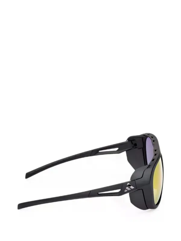 Adidas Matte-finish Geometric-frame Sunglasses