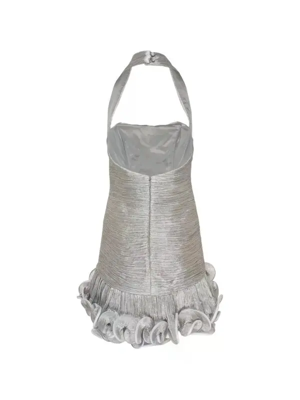 STOLEN STORES Halterneck Ruffled Mini Dress