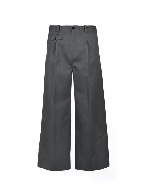 CEDARWOOD Cities' Club Wide-leg Wool Trousers