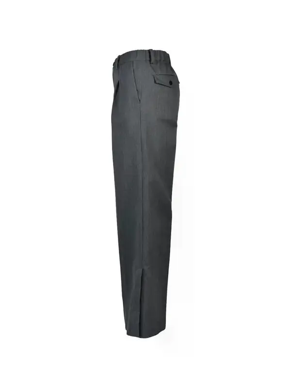 CEDARWOOD Cities' Club Wide-leg Wool Trousers