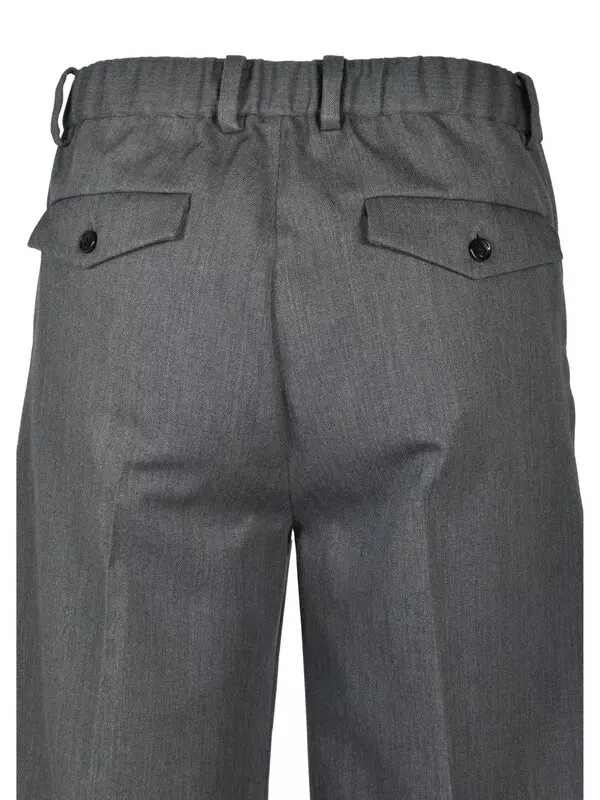 CEDARWOOD Cities' Club Wide-leg Wool Trousers